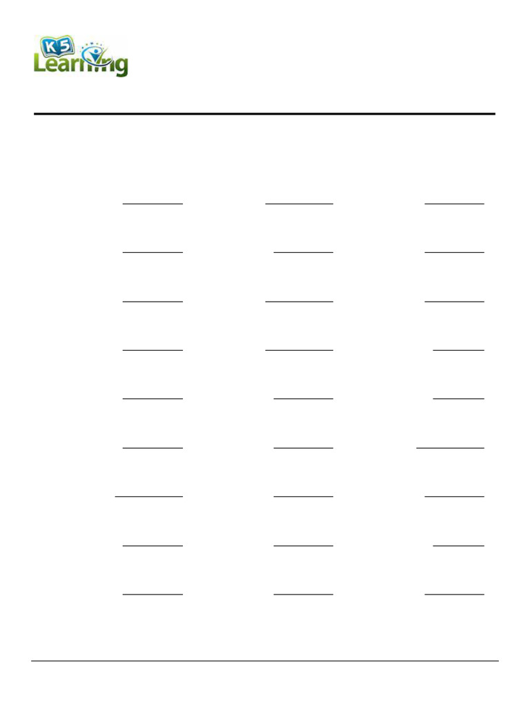 Grade 3 Division Worksheet - Dividing by 1-10 B | PDF | Teaching Methods & Materials