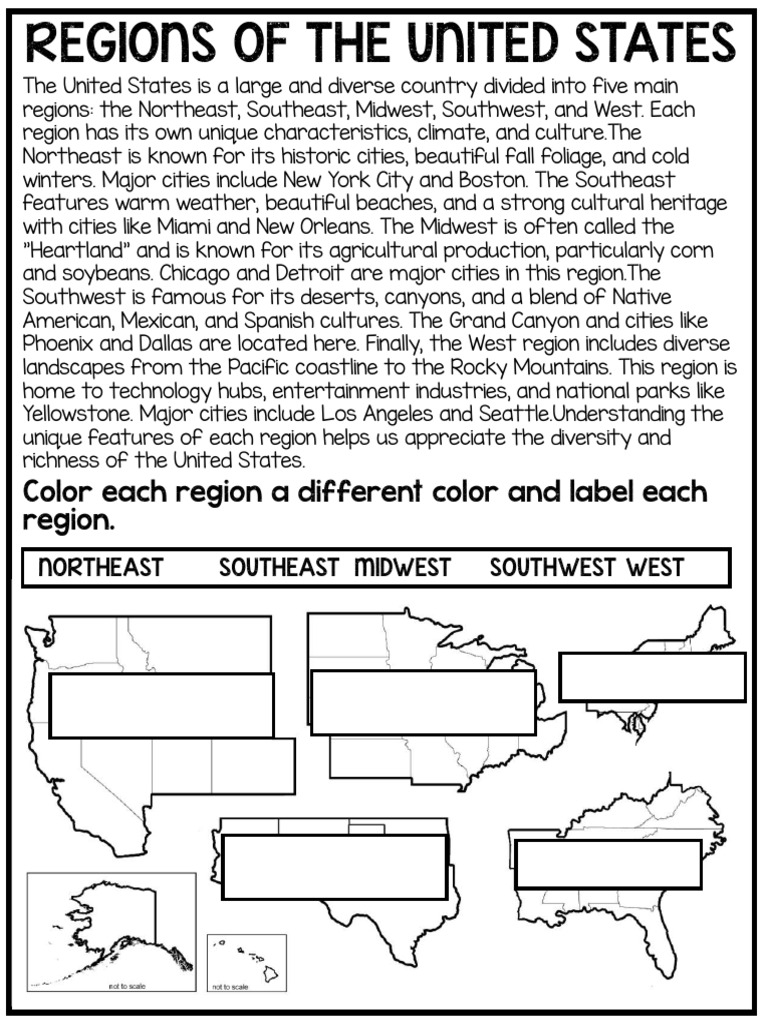 Regions Of the US | PDF | Western United States | Southwestern United ...
