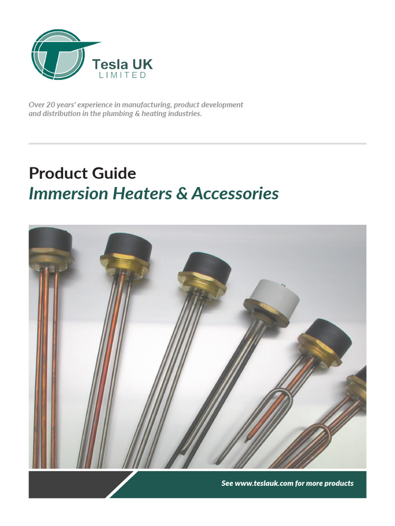 Tesla Imm Heater Prod Guide | PDF | Electric Heating | Water Heating