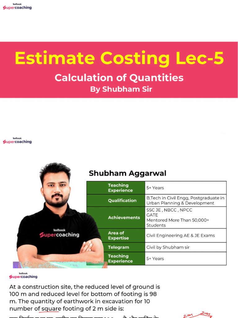 Calculation of Quantities - 02 1730120331 | PDF
