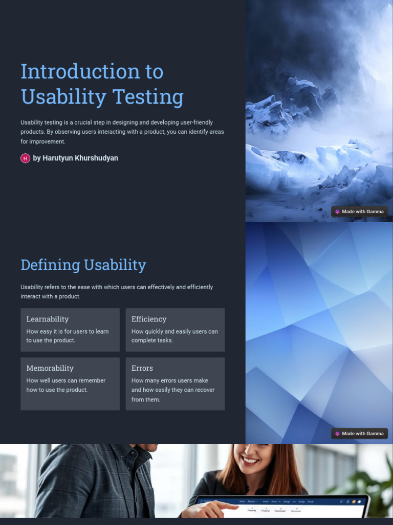 Introduction To Usability Testing Pdf Usability Human Communication