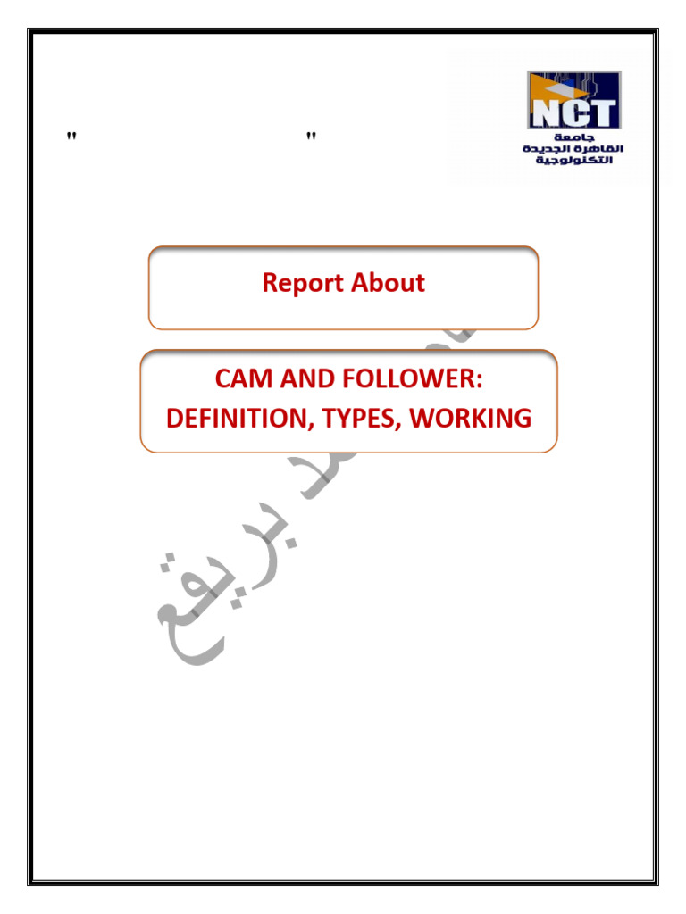 Cams and Follower Report | PDF | Machines | Mechanical Engineering