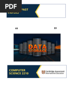 Storage Devices for OCR GCSE SLR1.2 | PDF | Computer Data Storage | Solid State Drive