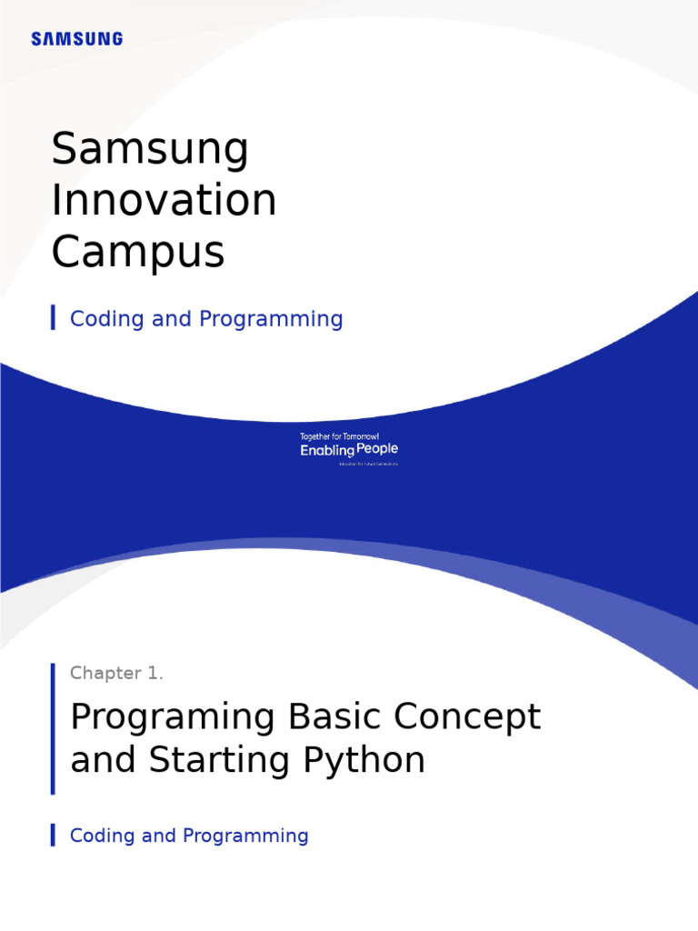 SIC - C&P - Chapter 1. Unit 1 | PDF | Python (Programming Language ... SIC - C&P - Chapter 1. Unit 1 | PDF | Python (Programming Language ...