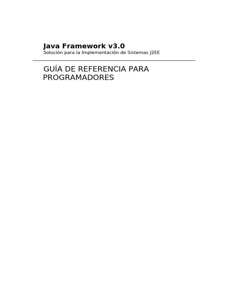 Guía de Referencia para Programadores | PDF | Java (lenguaje de programación) | Informática