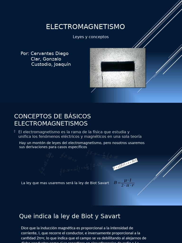 Electromagnetismo | PDF | Imán | Campo magnético