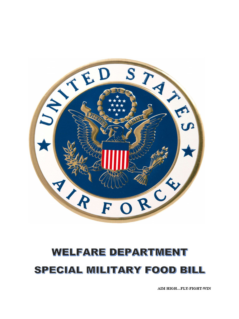Usaf Food - Bill | PDF