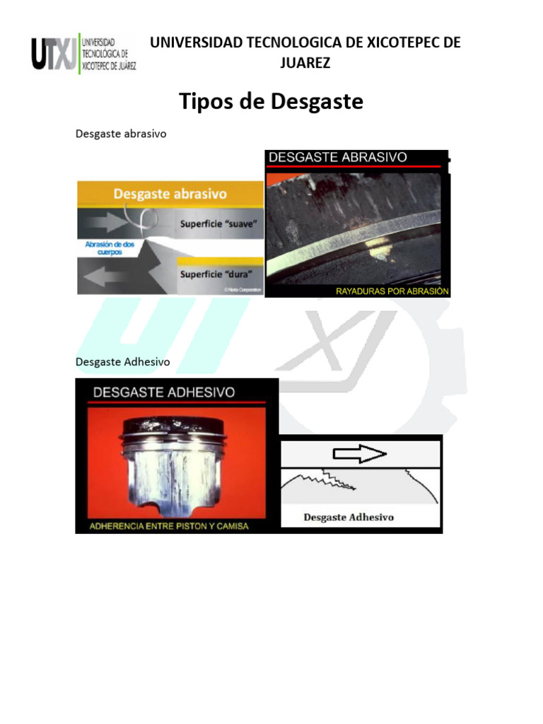 Tipos de Desgaste en Materiales | PDF