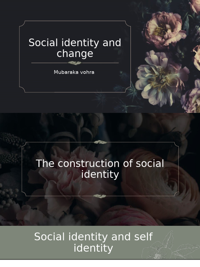 Social Identity and Change | PDF | Identity (Social Science) | Masculinity
