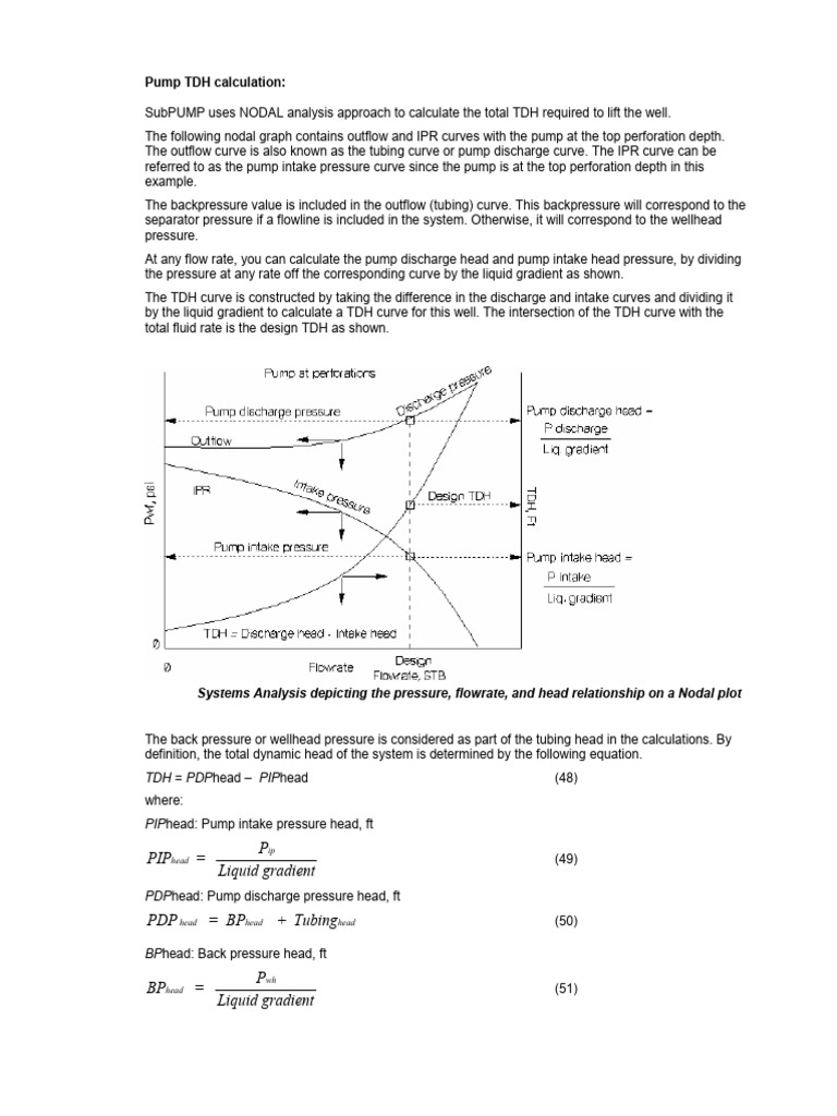 Pump TDH Calculation | PDF | Pressure | Discharge (Hydrology)