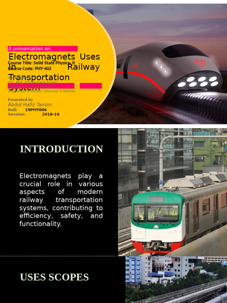 Electromagnets in Railway Transportation System | PDF | Train | Rail ...