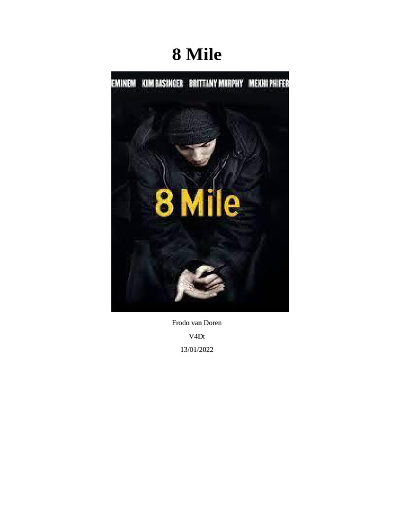8 Mile Cap 2 | PDF | Rapping | Hip Hop Music