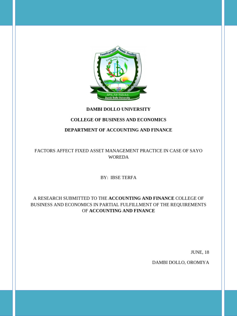 Accounting Research Proposal | PDF | Depreciation | Methodology