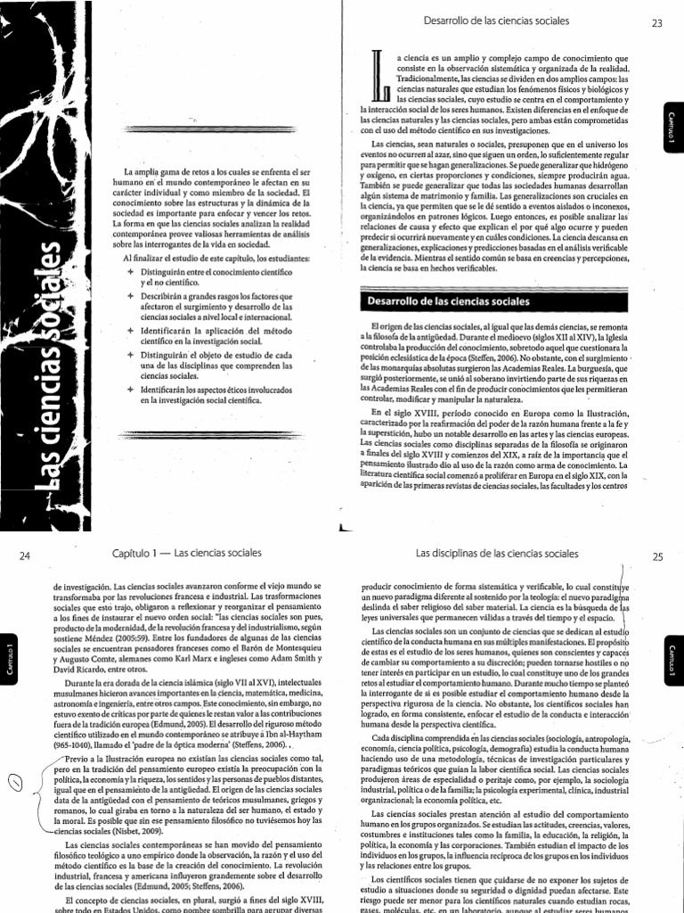Las Ciencias Sociales | PDF | Science | Ciencias Sociales
