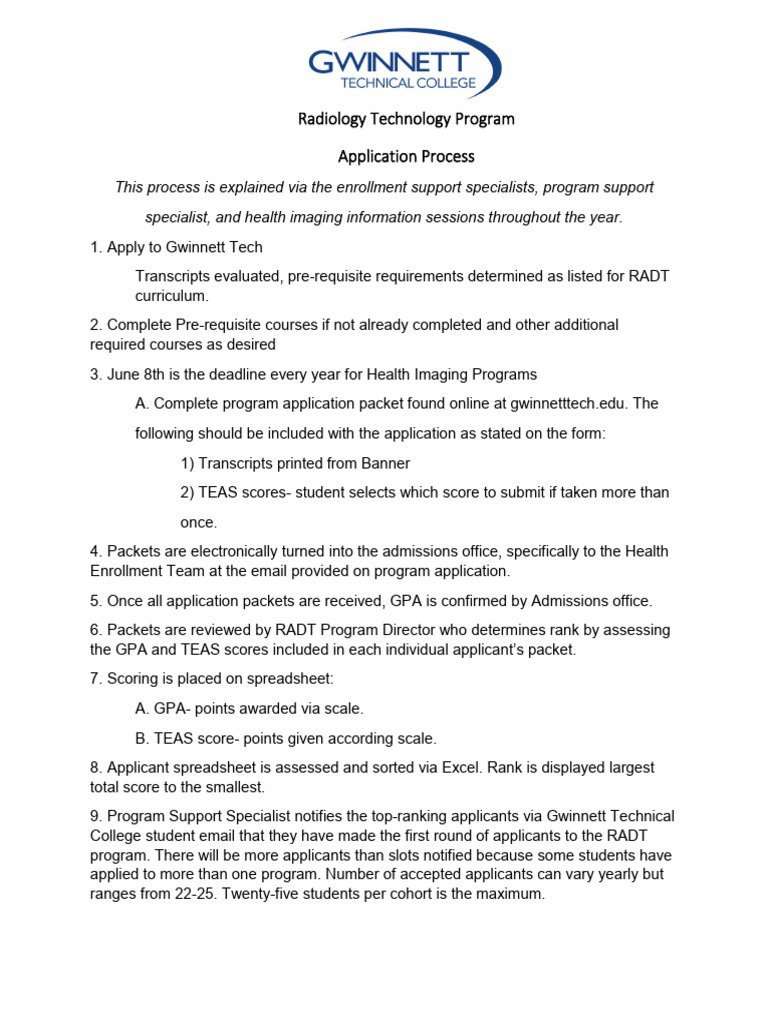 RADT Application Process For Website | PDF