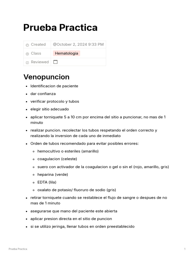 09f78fc5 Da58 475d A3f1 F70e26bbbd1e Prueba Practica | PDF | Sangre | Hematología