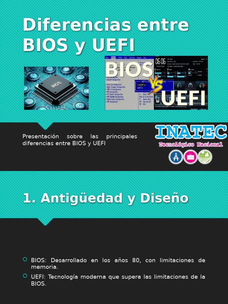 Diferencias Bios Uefi Correccion | PDF | Juegos y actividades | Informática