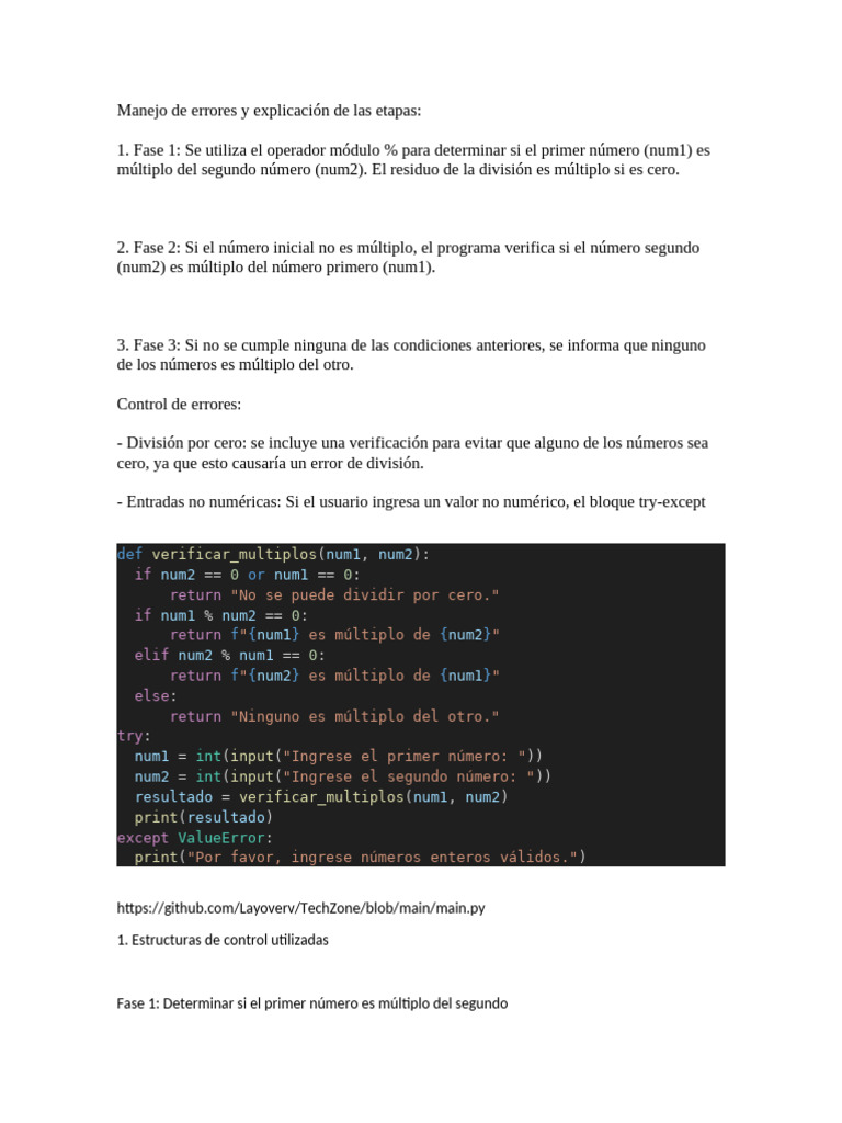 Verificación de Múltiplos en Python y JavaScript | PDF | División (Matemáticas) | Ingeniería ...