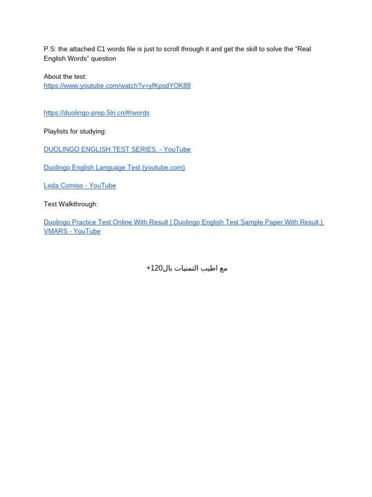 Duolingo English Test Prep | PDF