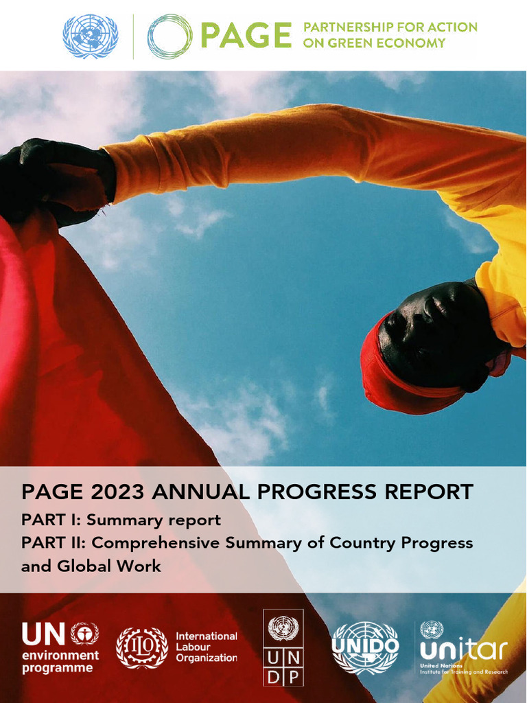 PAGE 2023 Annual Progress Report | PDF | Sustainability | Green Economy