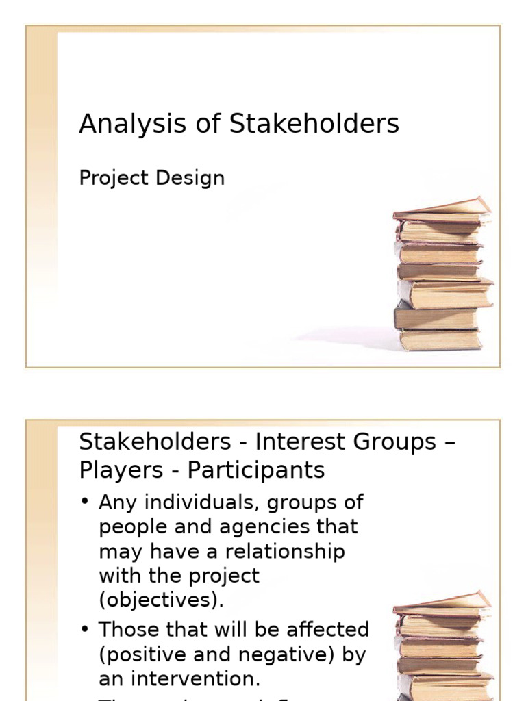 Stakeholder Analysis for Project Design | PDF
