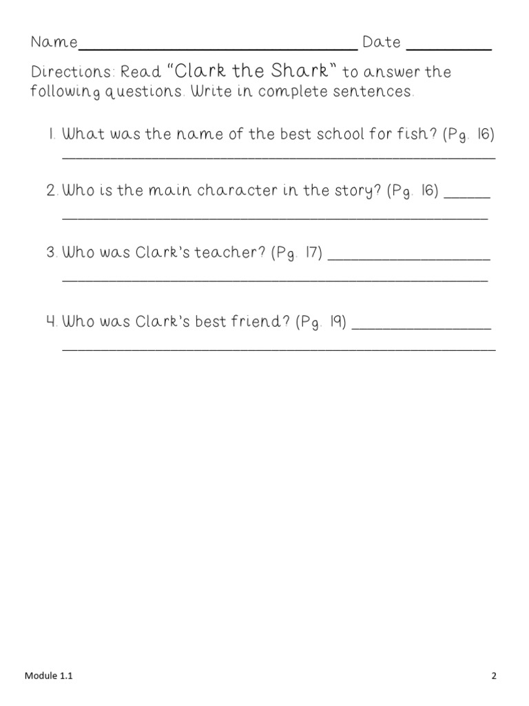 Clark The Shark | PDF | Travel | General Fiction