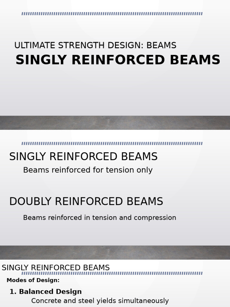 Ultimate Strength Design | PDF | Beam (Structure) | Structural Engineering