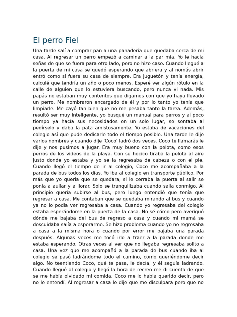 El Perro Fiel | PDF | León