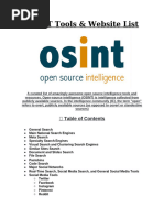 Osint Tools | PDF | Web Search Engine | Search Engine Optimization