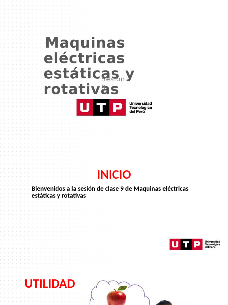 Maquinas Eléctricas Estáticas y Rotativas: Sesión 9 | PDF