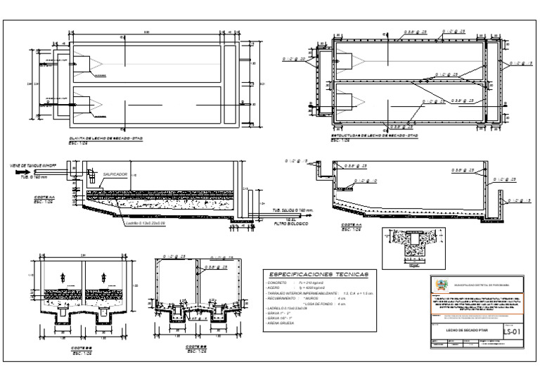 04.lecho de Secado Ptar-Ls-01 | PDF