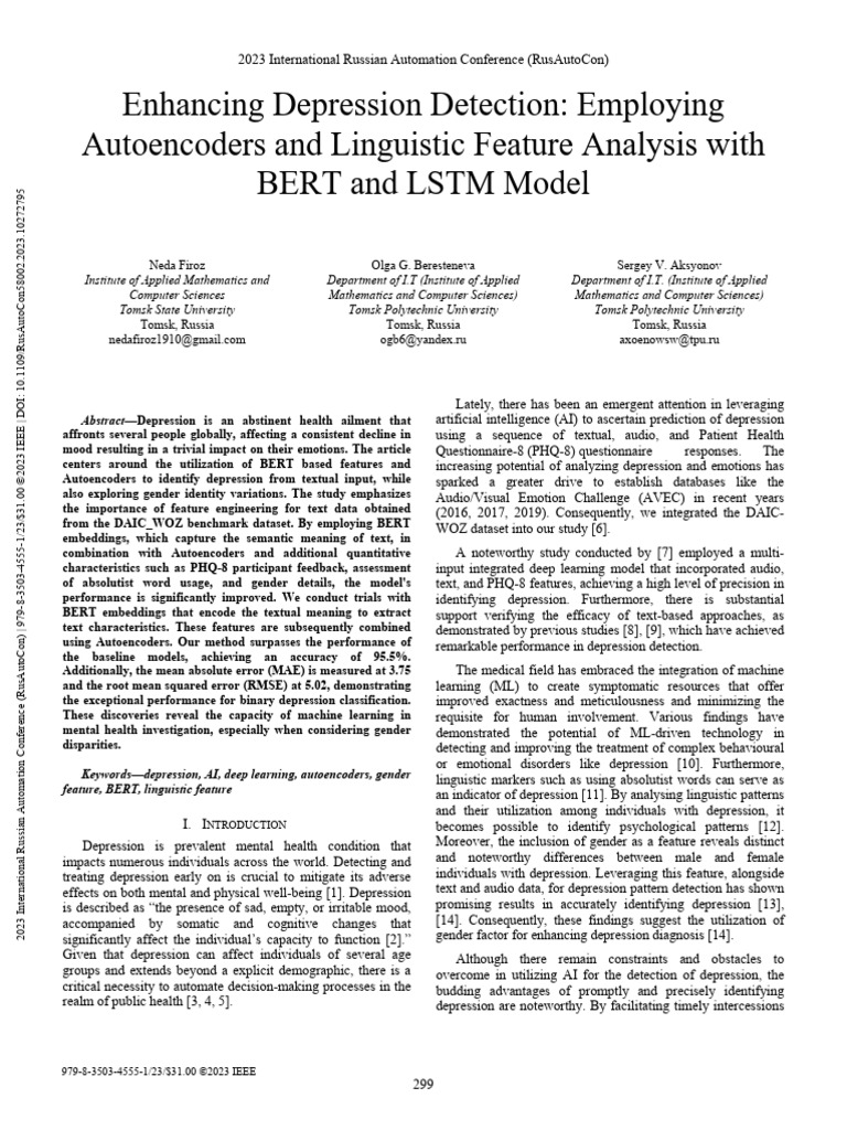 Enhancing - Depression - Detection - Employing - Autoencoders - and - Linguistic - Feature ...