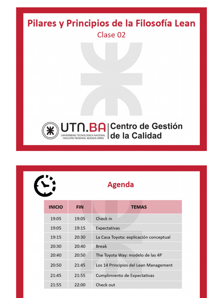 Clase 02 - Pilares y Principios de La Filosofía Lean - V01 | PDF | Empoderamiento | Liderazgo