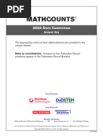 2022 Chapter Competition Answer Key | PDF