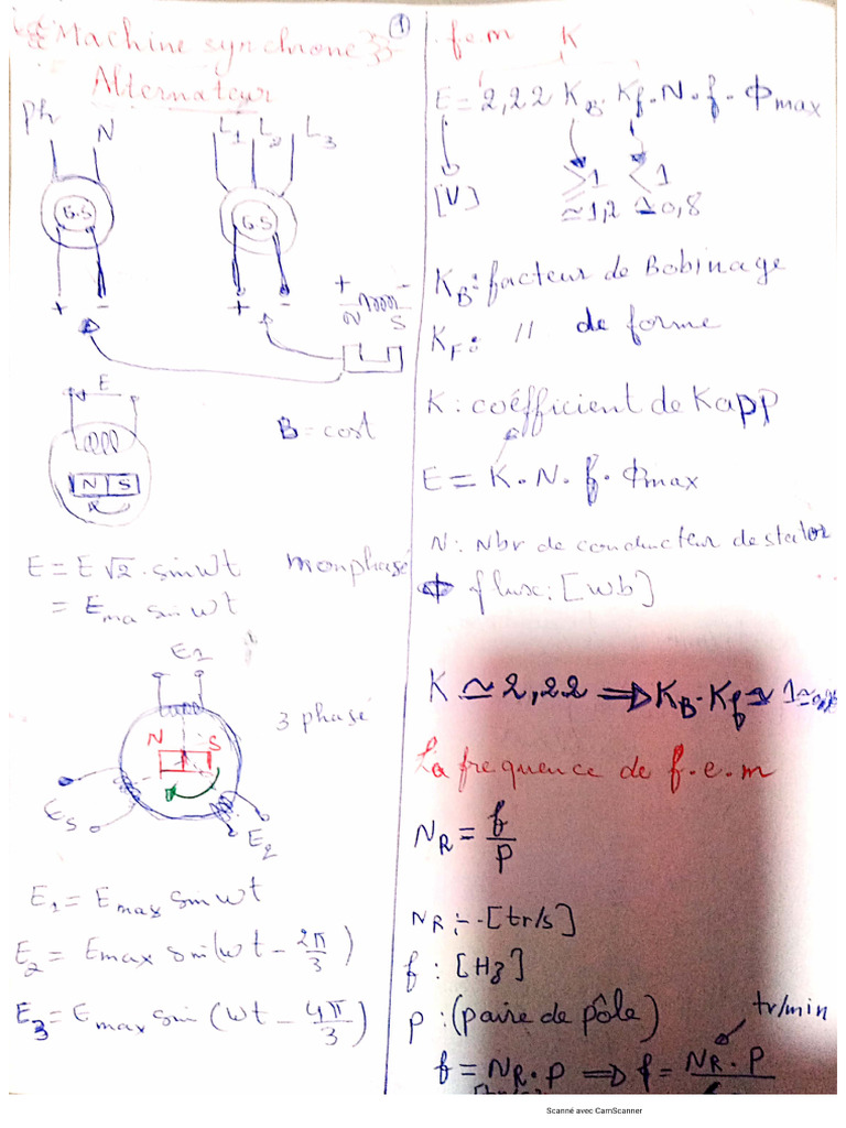 Cours Machines Synchrone | PDF