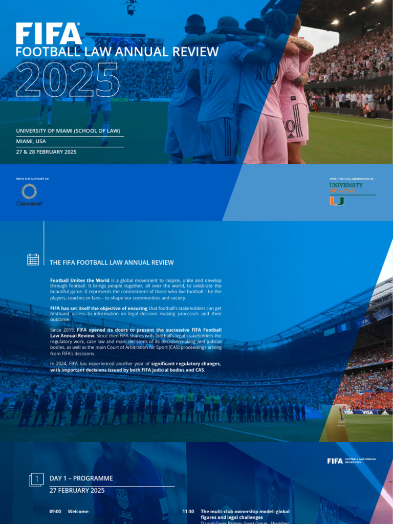 FIFA Football Law Annual Review 2025 | PDF | Association Football | Fifa
