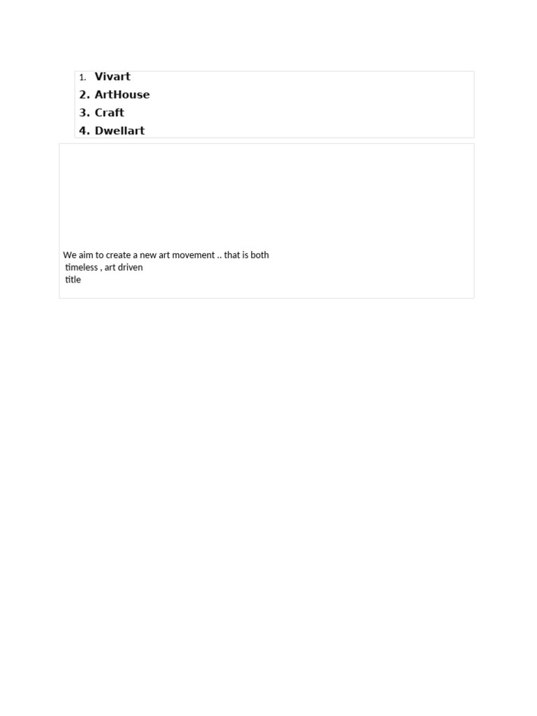 Names For Zeft First Lineup | PDF | Art