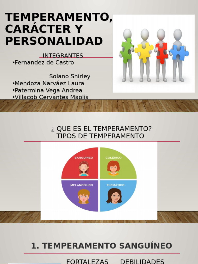 Tipos de Temperamento y Características | PDF | Temperamento | Sicología