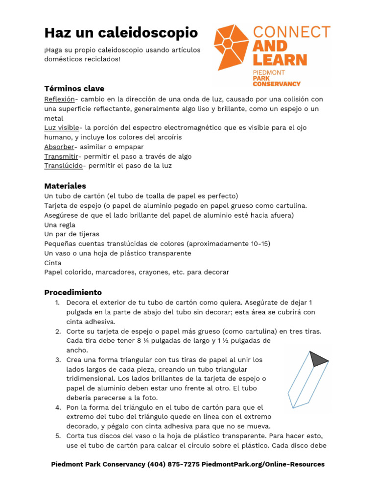Diy Caleidoscopio | PDF | Color | Espejo