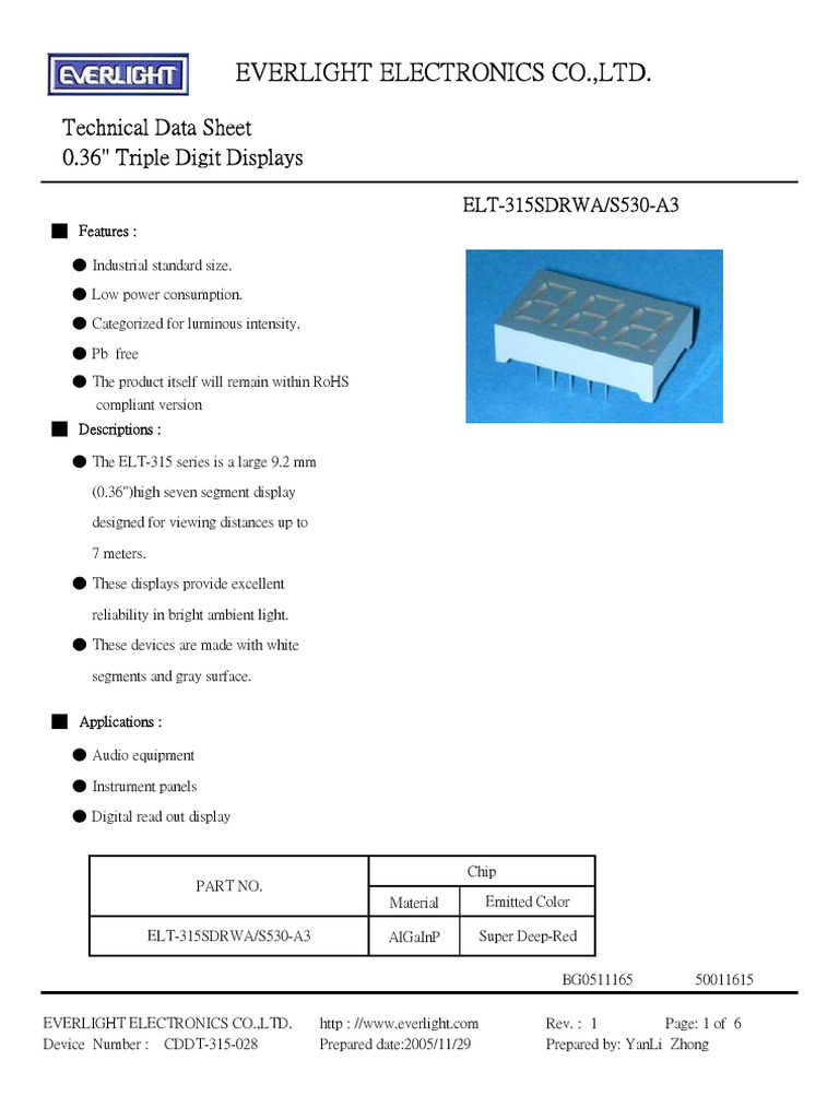 elt-315sdrwa-s530-a3 | PDF | Electrostatic Discharge | Electrical Engineering