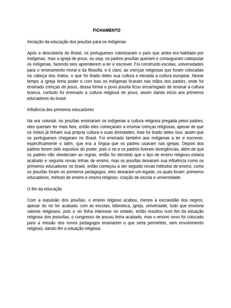 FICHAMENTO | PDF
