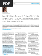 Oral Health Management for MRONJ Risk | PDF | Dental Implant | Osteoporosis