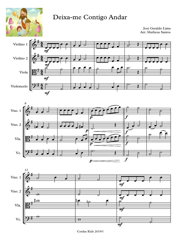 Deixa-Me Contigo Andar - Partitura Completa | PDF