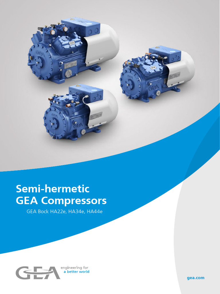 GEA Semi-Hermetic Compressors Overview | PDF | Pump | Engines