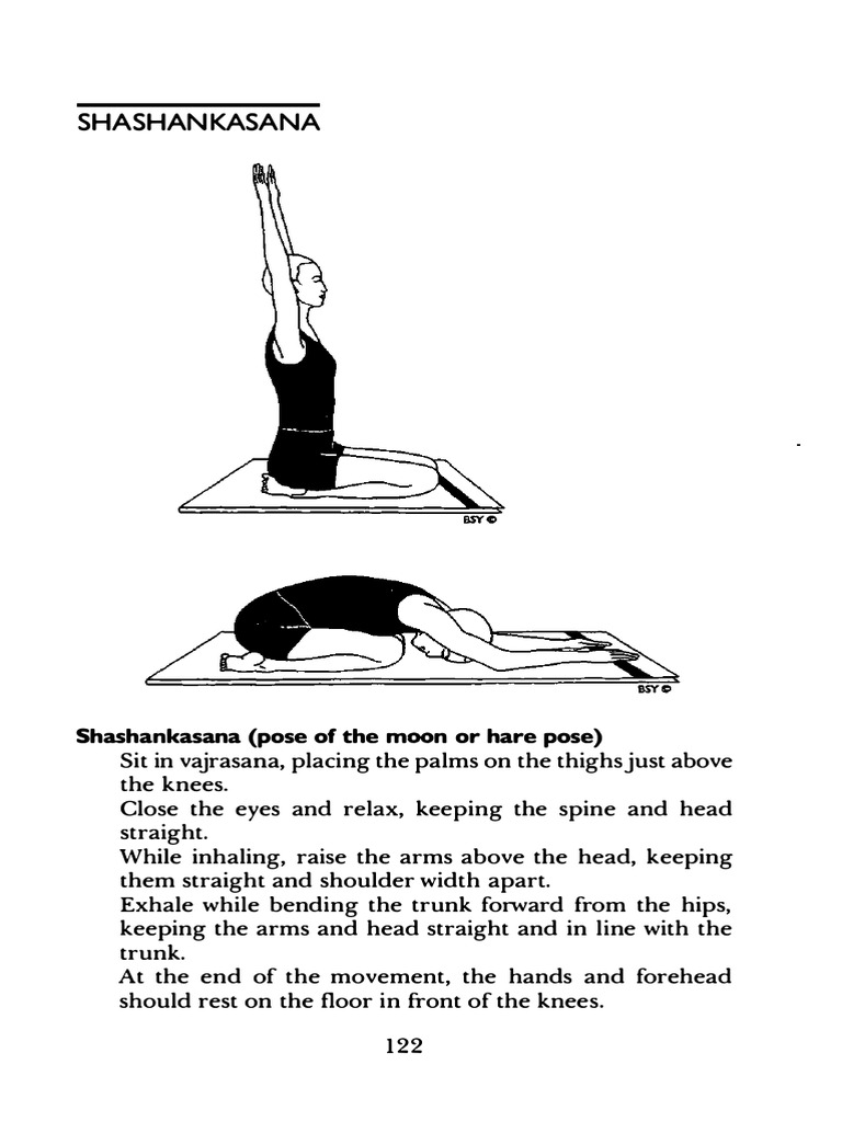 Shashank asana | PDF | Breathing | Arm