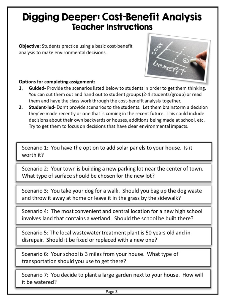 Isaac Vincent Ostique - Digging Deeper - Cost Benefit Analysis - Pdf ...