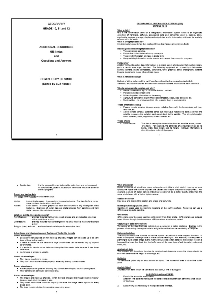Geographical Information Systems Pdf Pdf Geographic Information System Topography