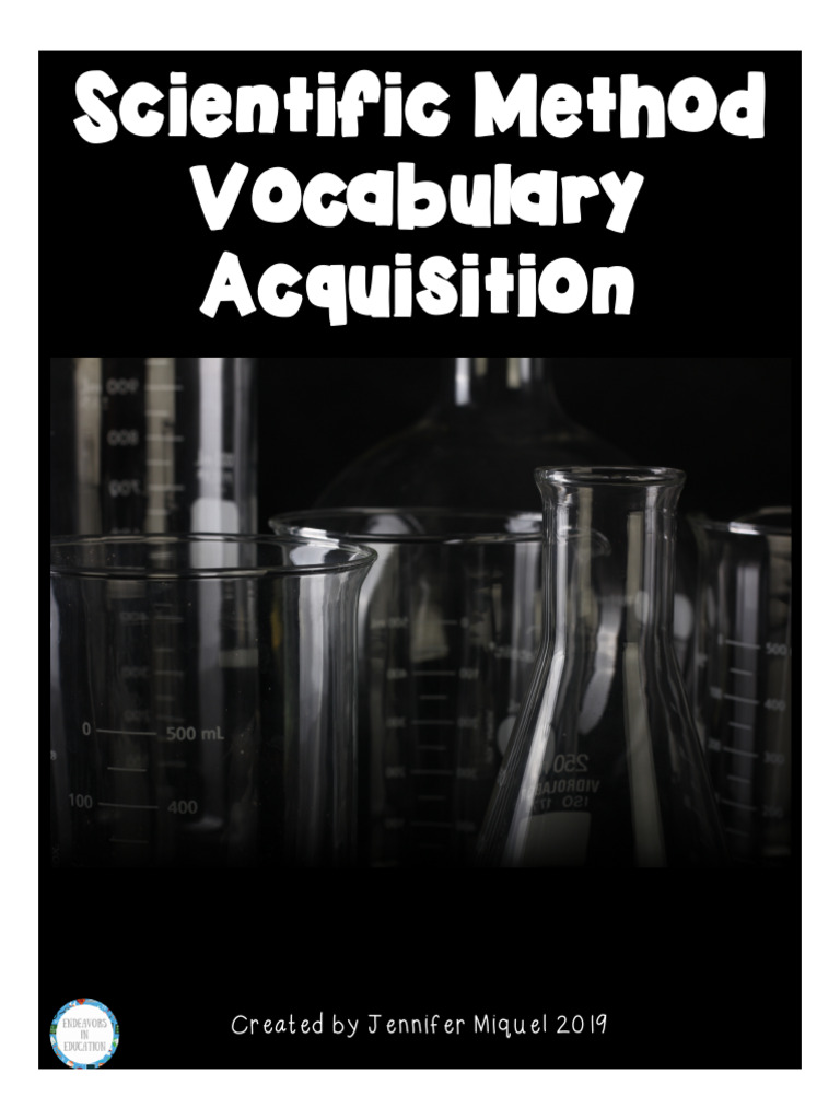 Vocabulary Activities for Scientific Method | PDF | Experiment ...