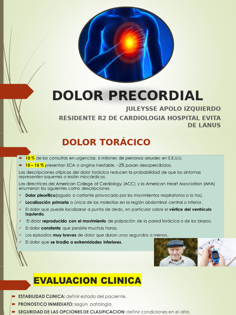 Dolor Precordial | PDF | Corazón | Especialidades Medicas