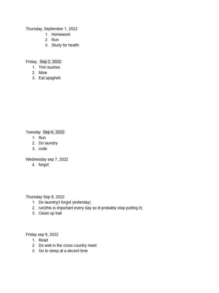 rton - Daily To Do List | PDF
